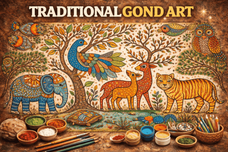 What Is Gond Art? History, Traditional & Modern Gond Painting