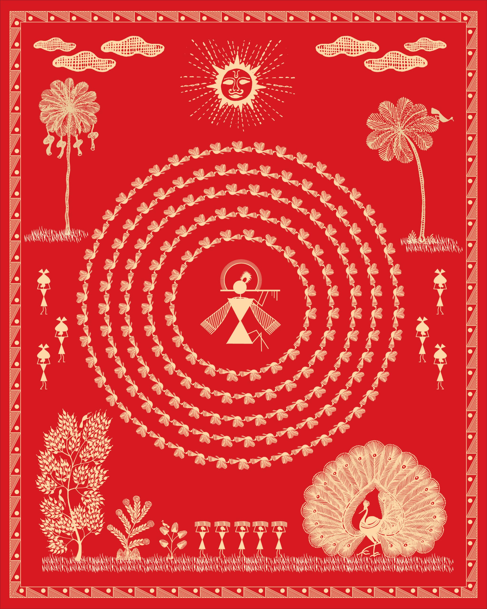 Easy Beginner Warli Art: Step-by-Step Warli Painting Guide